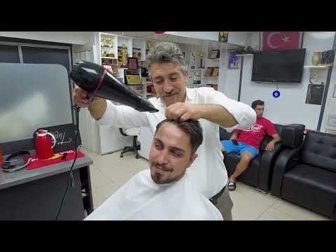 PERFECT ASMR FACE CLEAN WITH MUNUR ONKAN! HAIR CUT ANT HEAD MASSAGE