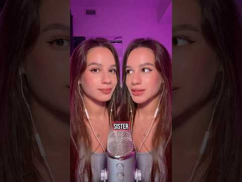 ASMR with my twin sister 🫶🏻 ️ #asmr #asmrvideo #asmrsounds #tingles #sleep