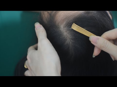 ASMR Hair Sounds With Hair Combing, Hair Parting & Head Scratch For ...