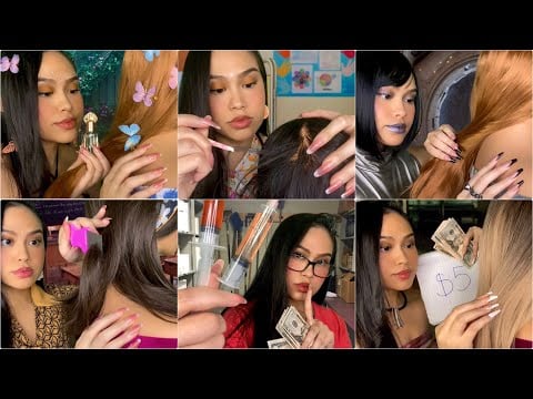 ASMR Back Scratch & Massage #fabric #nails #skinsounds