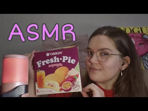 ASMR PIE • жевание пирожных • близкие звуки • мукбанг • chewing sounds