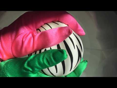 OPERA GLOVES💙💜 BALLOON PLAYING Hands,Black Nails [[ASMR]]