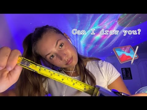 ASMR | Measuring and Drawing You ️ Soft Spoken Personal Attention & Pencil Sounds