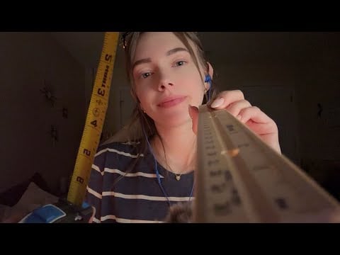 ASMR Measuring Your Face in Detail ️ Tape Measure, Folding Ruler ...