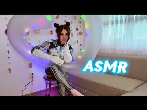 ASMR | Inflatables And Satin Gloves Sounds ( deflation )