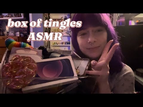 Watch if you like low quality ASMR (box of tingles)