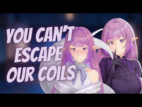 Flirty lamia twins coil you in their dungeon (FF4A) [ASMR] [Sisters ...