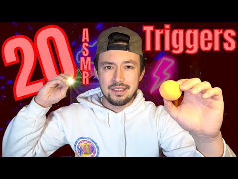 🔴 ASMR | 20 Triggers ,1 Minute Each | ⚡ Unpredictable and Fast ASMR
