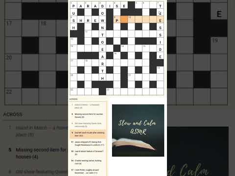 ASMR | Whispered Cryptic Moment 22 #asmr #britishasmr #crossword #crypticcrossword #asmrvoice