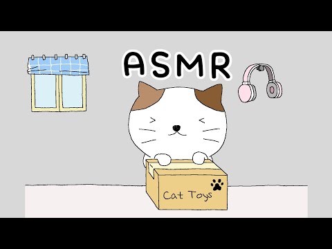 ASMR Cardboard Scratching & Tapping📦 |animated ASMR