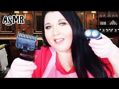 Men’s Haircut and Face Shave 🪒 | ASMR role play