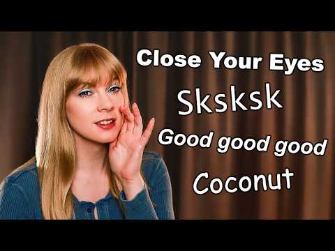 ASMR Trigger Words for Sleep 💤 Ear to Ear Whispers, Hand Movements ...