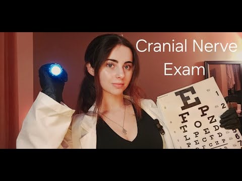 ASMR Cranial nerve examination with bubbly British nurse Jessica