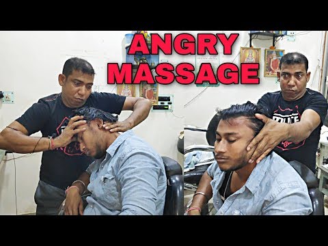 Asim barber Neck cracking with SWAG | Stress relief Head & body massage ...