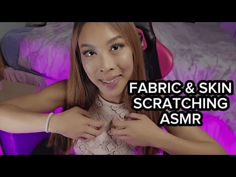 Fabric & Skin Scratching ASMR | Collarbone Face Arm Hands Nails Scratch Pulling Sounds | No Talking