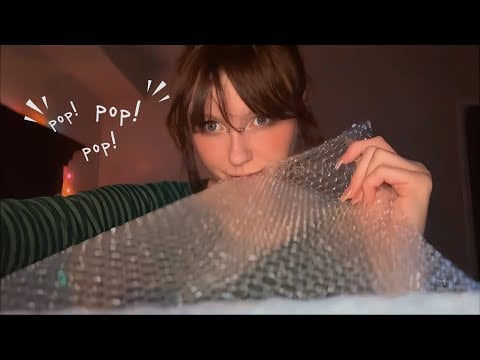 ASMR chomping on random objects🍴biting +chewing , mouth sounds , paper ...