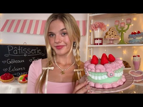 ASMR In Paris: French Bakery Roleplay 🥐🎀🍰 (french speaking + accent)