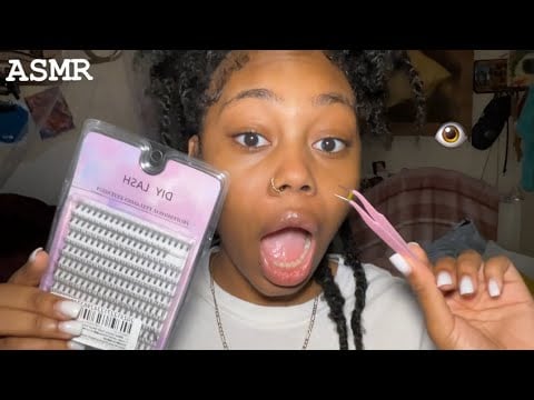 ASMR| Fast & Aggressive Lash Extensions Application Roleplay👁️😌