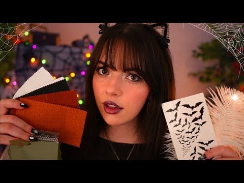 ASMR Designing Your Halloween Costume 🎃🐈‍⬛🕯️(personal questions ...