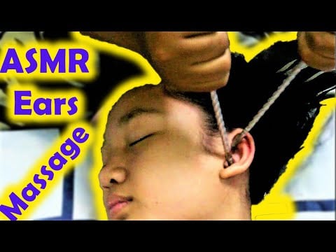Relaxing Face & Ears Massage | ASMR with Chopsticks and Scratching