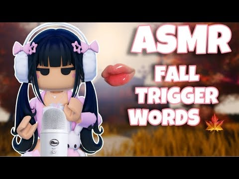 ROBLOX ASMR ~ Relaxing Fall Themed Trigger Words To Help You Sleep 😴 🍂