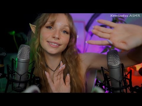 ASMR elf lotion earmassage & unintelligible whispers | w/ear cupping ...