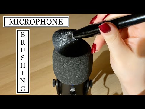 ASMR | Brushing Mic w/ cover. Intense. Slow & fast. Different brushes. No talking. Tingly & relaxing