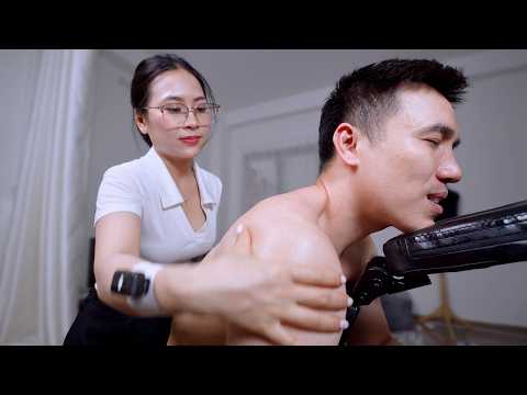 ASMR 🔥 Super Relaxing Head Neck Shoulder Massage for Deep Rest