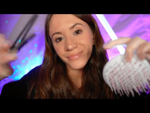 ASMR Scalp Check, Treatment, & Massage 😴 (hair clipping, brushing, personal attention)