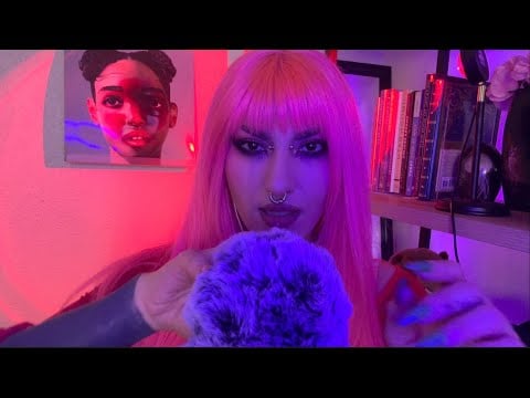 Fluffy Mic Scratches & Mouth Sounds/Kisses ASMR (Gentle Whispering for ...