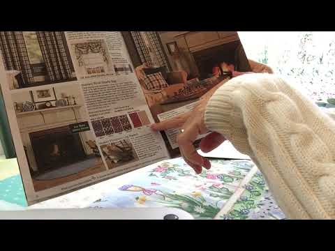 ASMR roleplay - shopping for curtains; soft spoken, includes page ...