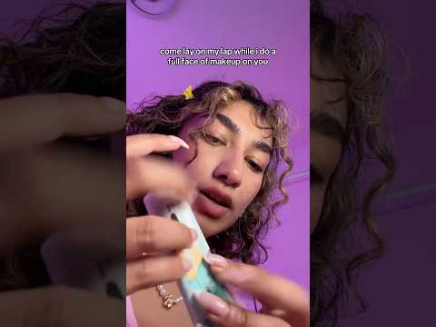 ASMR Doing Your Makeup 💜 (soft spoken with tapping and counting)