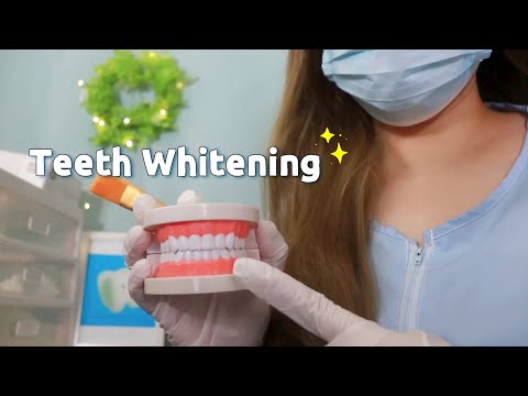 ASMR Teeth whitening Dentist roleplay 🦷