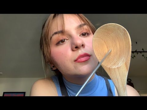 ASMR personal attention with kitchen tools 🥄