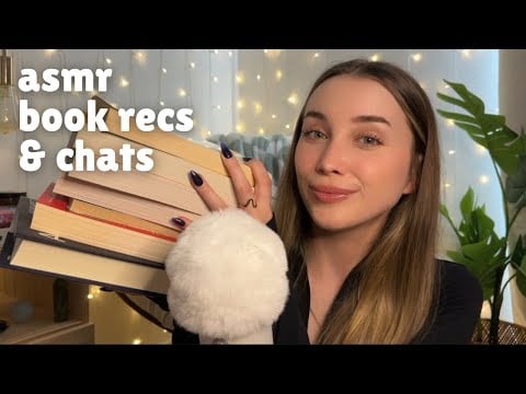 ASMR recommending & chatting about books (close whispers, book triggers)