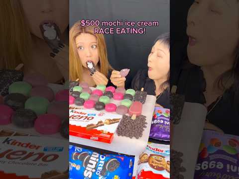 $500 mochi ice cream race! #food #mochi #eating