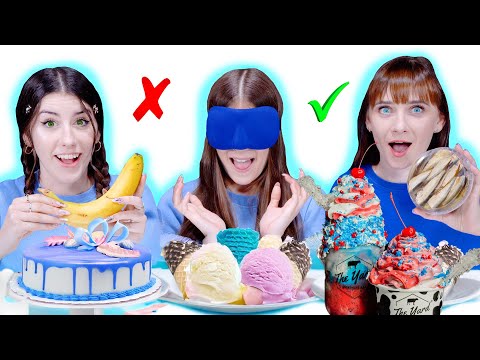 ASMR BLUE FOOD CHALLENGE By LiLiBu Candy Race, Giant Gummy Eyeballs ...