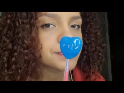 ASMR • blue lollipop 💙 (uma tentativa de fazer o vídeo em inglês) # ...