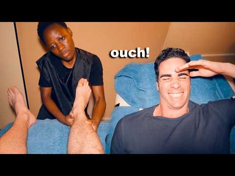 ASMR: Relaxing African Foot Reflexology Massage #shorts