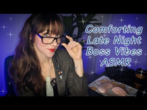 Working Late with Your Boss | Whispered Office Roleplay ASMR 💼