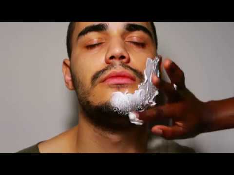 (ASMR) My BEST Beard SHAVE video EVER so far by STRAIGHT RAZOR (super close zoom/ sounds of shaving)