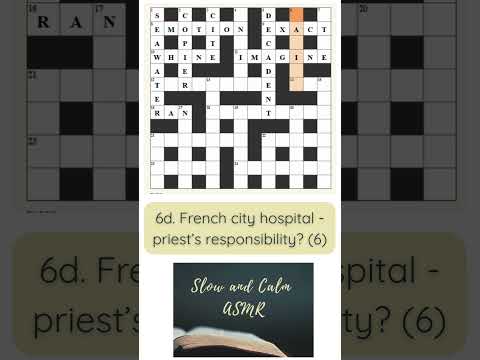 ASMR | Whispered Cryptic Moment 22 #asmr #britishasmr #crossword #crypticcrossword #asmrvoice