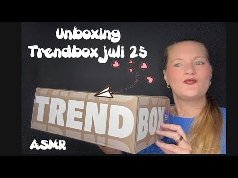 ASMR german 🌼 Relaxing Unboxing Trendbox Juli 25 🌼 Whispering
