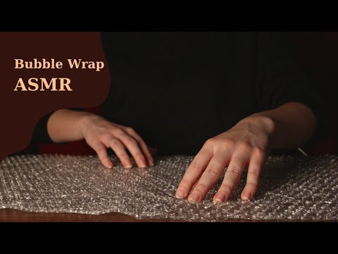 Enjoy Plastic Sounds of Bubble Wrap ASMR (No Talking) | plastic sounds ...