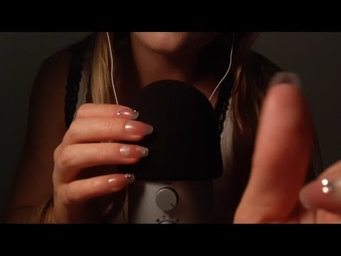 there's something on your face asmr (mic scratching, personal attention, brushing, plucking)