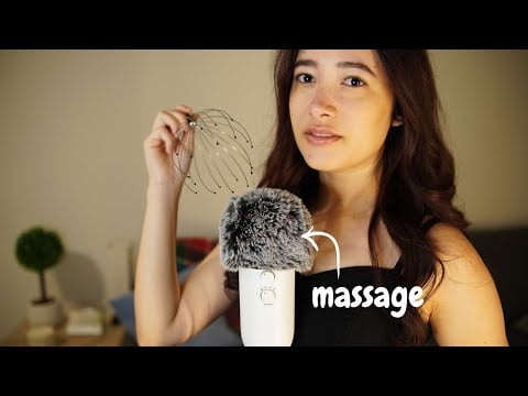 ASMR Fluffy Mic Vibes Only (massage, comb, scratch, tingle!)