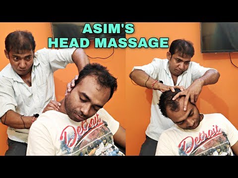 Asim barber Amazing head massage at home | Stress relief Powerful ASMR