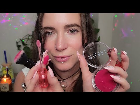 ASMR - Doing Your Strawberry Girl Makeup 🍓💄(Layered)