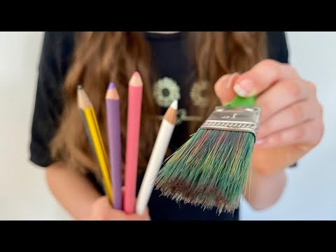ASMR Drawing + Painting on you! Actual camera touching | You’re my canvas | lo-fi | no talking