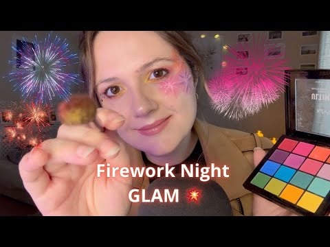 ASMR Firework Night Makeup 💥 Soft Glam for Bonfire Night